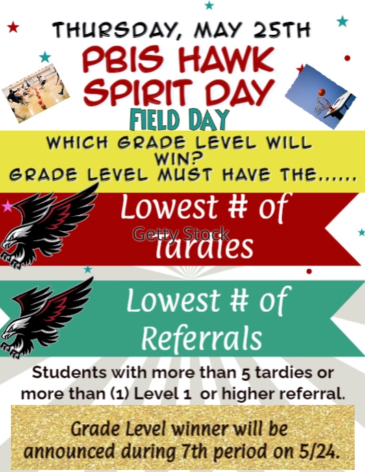 spring spirit week planner (1) | PosterMyWall