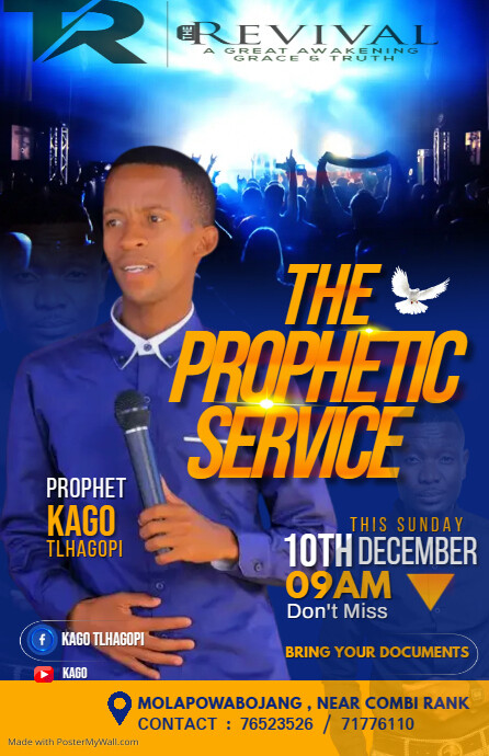 Prophetic Service flyer | PosterMyWall