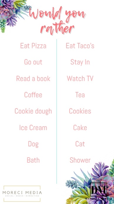 would you rather | PosterMyWall