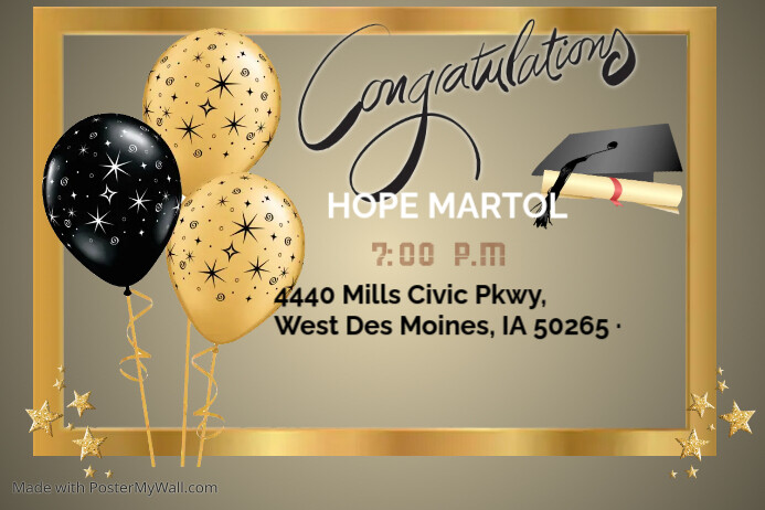 GRADUATION Congratulations | PosterMyWall
