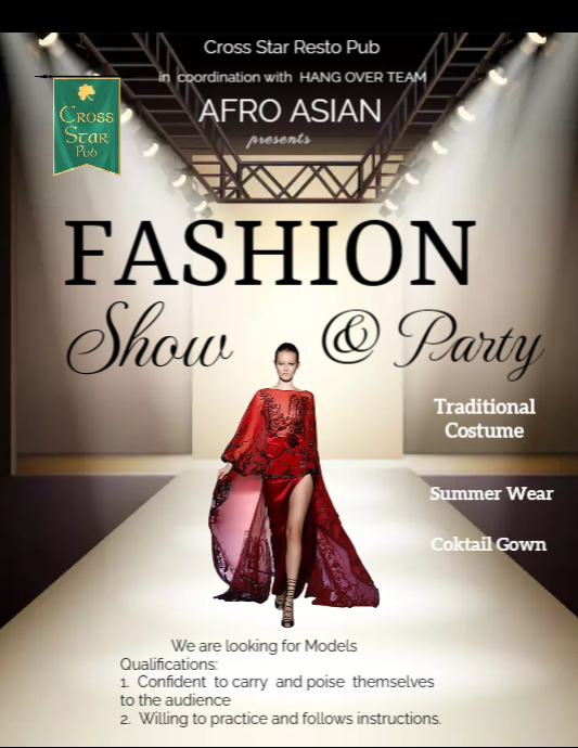 Copy of FASHION SHOW POSTER | PosterMyWall