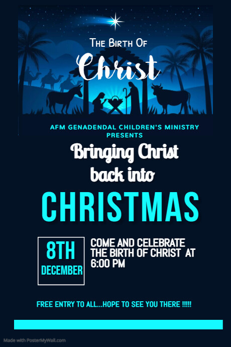 Christmas nativity,merry christmas,event | PosterMyWall