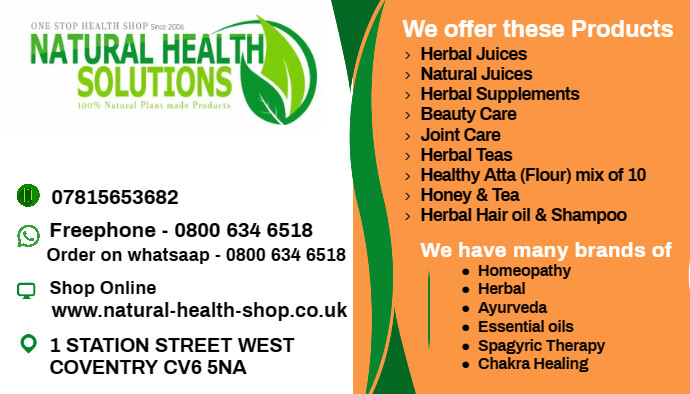 Copy of natural health front | PosterMyWall