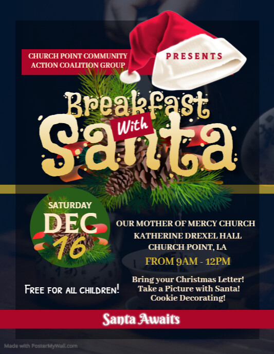 Breakfast with Santa Flyer | PosterMyWall