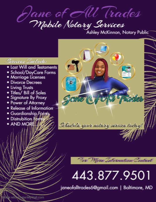 Copy of Modern Notary Services Flyer Template | PosterMyWall