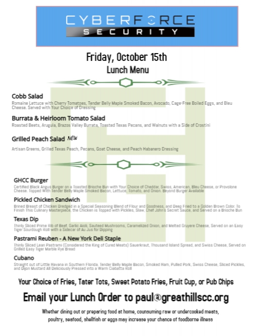Copy of Lunch Menu Page One Summer 20211 | PosterMyWall