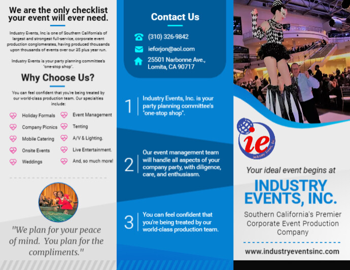Industry Events 3 Fold Brochure | PosterMyWall