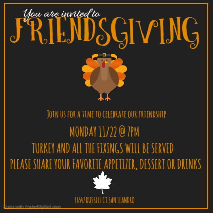 Copy of Friendsgiving | PosterMyWall