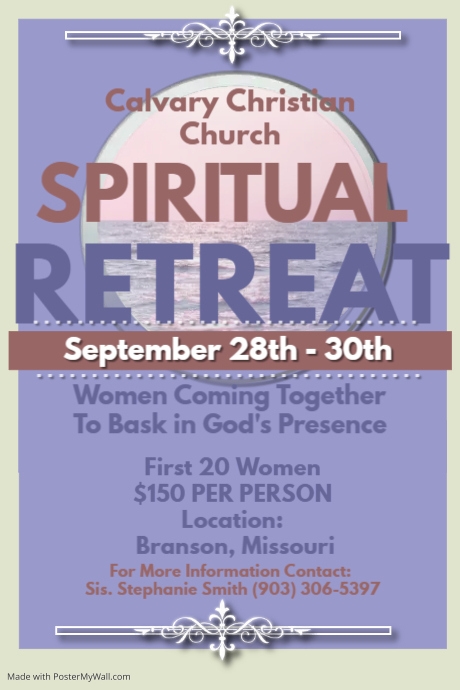 Spiritual Retreat | PosterMyWall