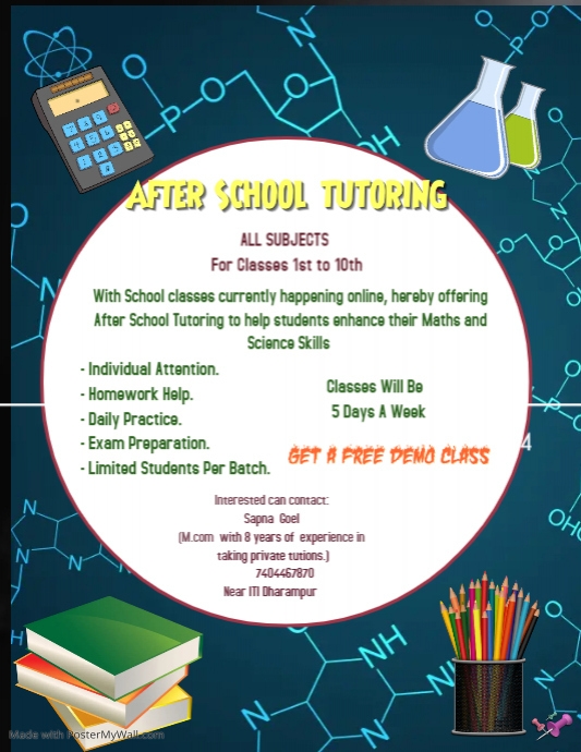 AFTER SCHOOL TUTORING | PosterMyWall