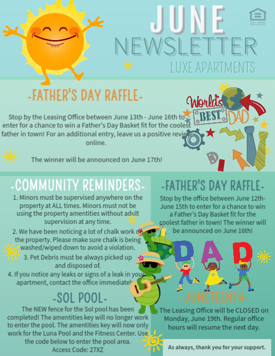 Copy of CASA JUNE Newsletter 2023 (2) | PosterMyWall