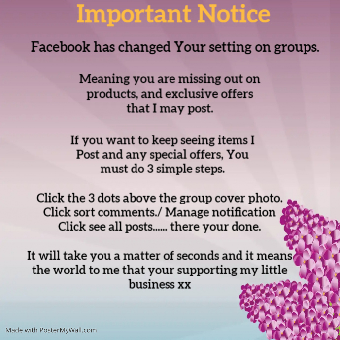 important notice | PosterMyWall