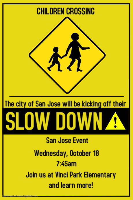 slow children crossing | PosterMyWall