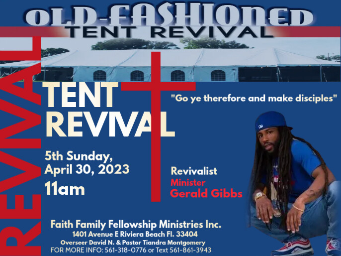 Tent Revival Flyer | PosterMyWall