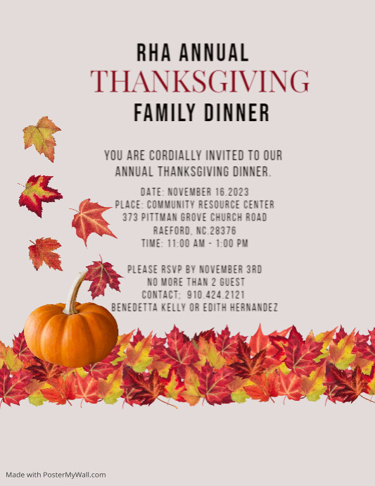 Thanksgiving Dinner | PosterMyWall