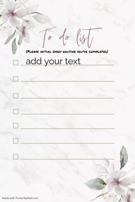 to do list modern poster | PosterMyWall
