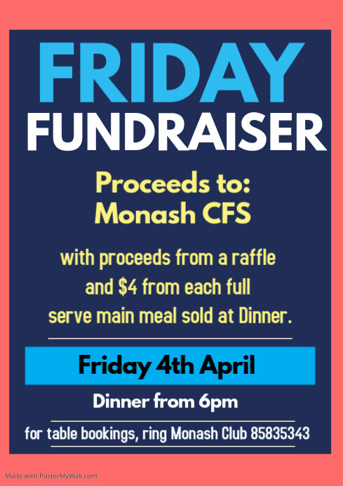 Friday Raffle Fundraiser | PosterMyWall