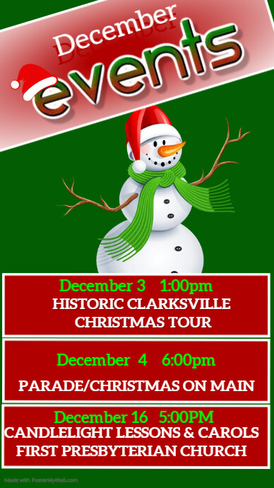 Christmas Upcoming events | PosterMyWall