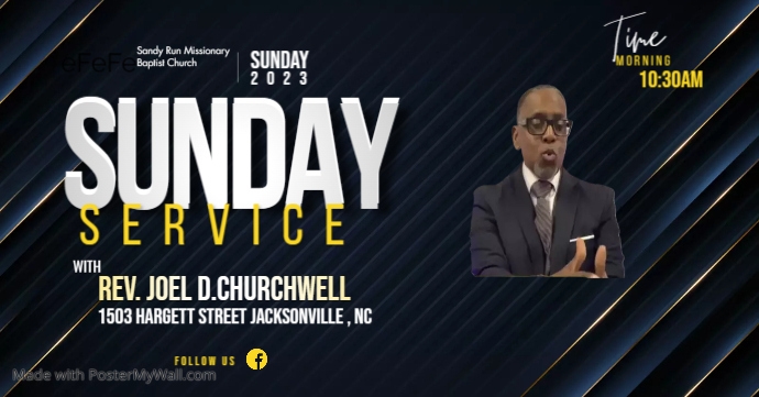 Sunday Service Ad (1) | PosterMyWall
