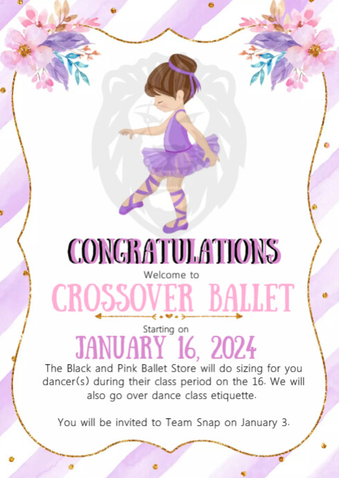 Ballet Acceptance | PosterMyWall