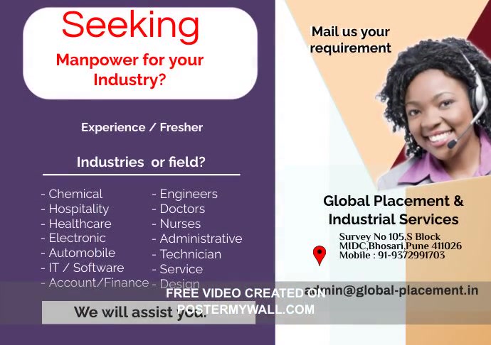 Copy of Seeking a Job | PosterMyWall