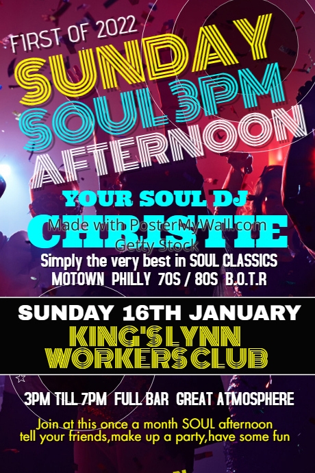 Copy of Disco Dance Poster Template | PosterMyWall