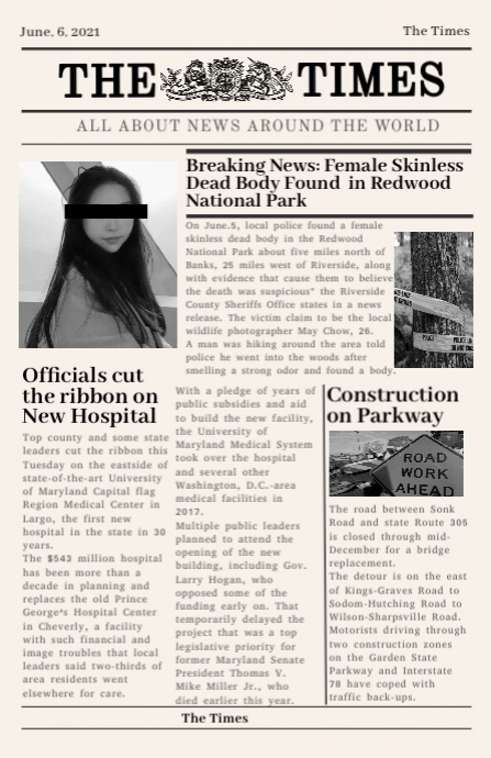 Copy of Copy of Conventional Newspaper Layout | PosterMyWall
