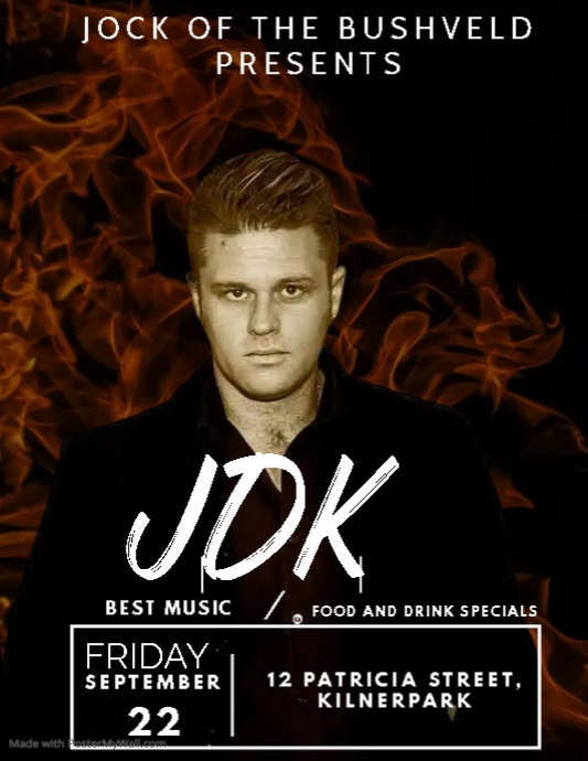 Flame Black Band Singer concert flyer | PosterMyWall