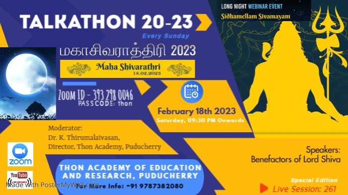 Copy of Talkathon 264 (2) | PosterMyWall