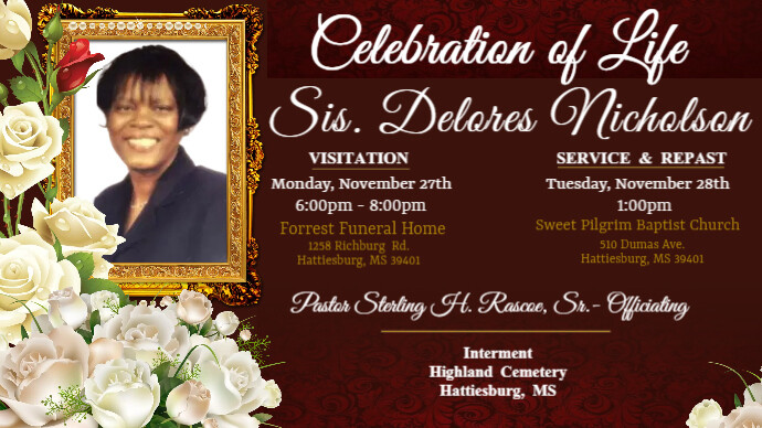 funeral poster/flyer design | PosterMyWall