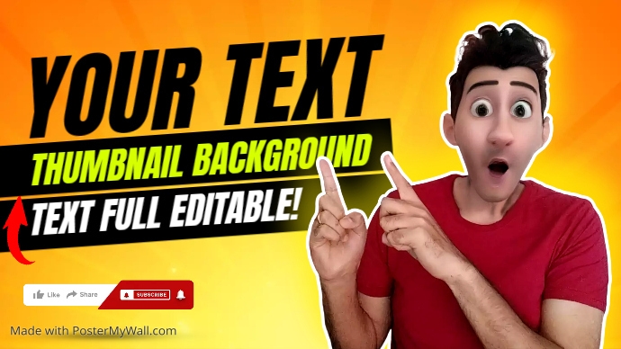 Youtube thumbnail background template | PosterMyWall