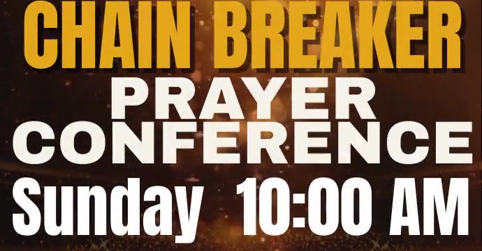 CHAIN BREAKER CONF | PosterMyWall