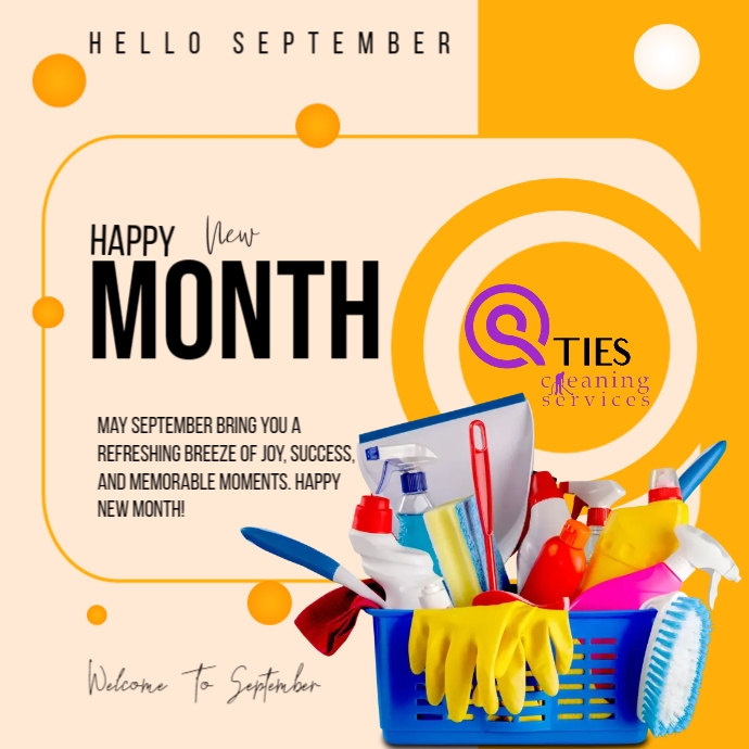 Hello September! Happy New Month September, G | PosterMyWall