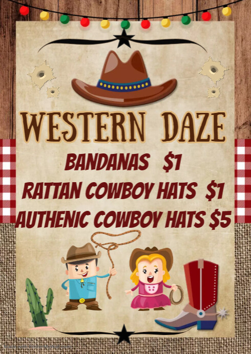 Western christmas party invitation | PosterMyWall