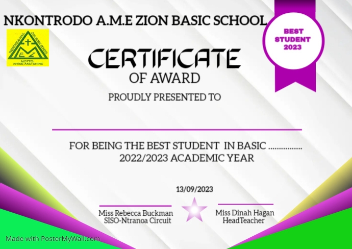 Certificate of Award Template | PosterMyWall