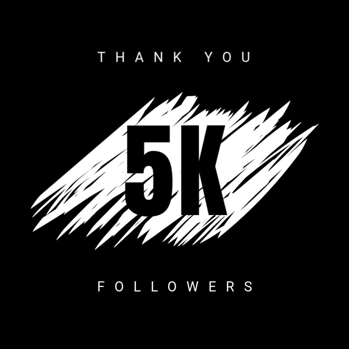 5k Followers Template | PosterMyWall