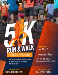 5K Run & Walk Flyer Template | PosterMyWall