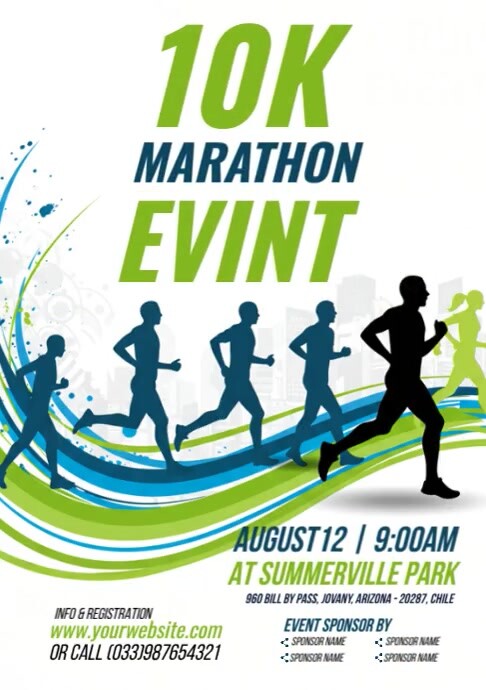 Copy of 5K Walk & Run Event Flyer Template | PosterMyWall