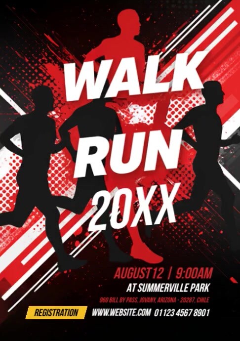 5K Walk & Run Event Flyer Template | PosterMyWall