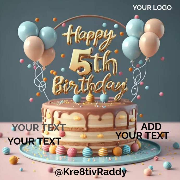 Copy of 5th Birthday | PosterMyWall