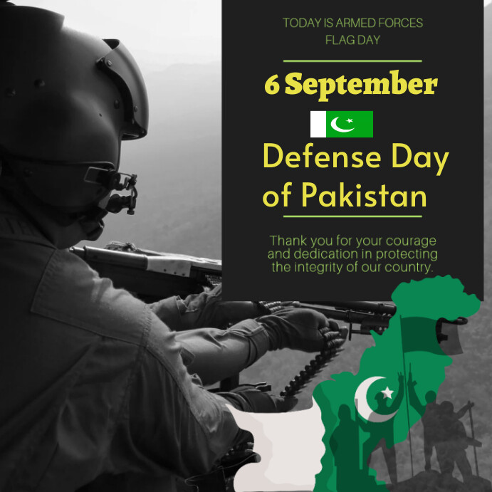 Copy of 6 September defense day of Pakistan | PosterMyWall