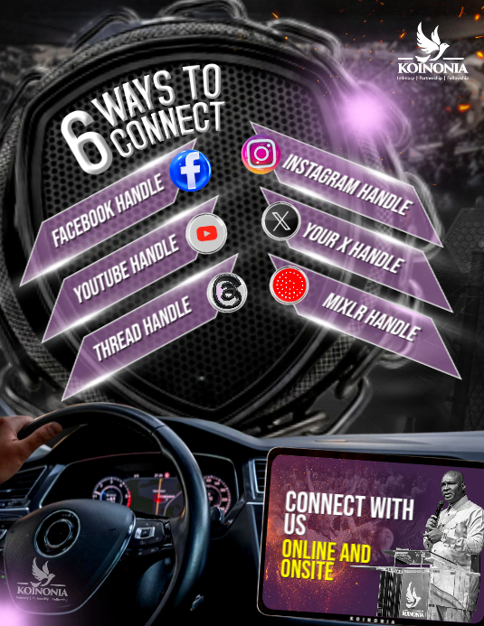 Plantilla de 6 ways to connect | PosterMyWall