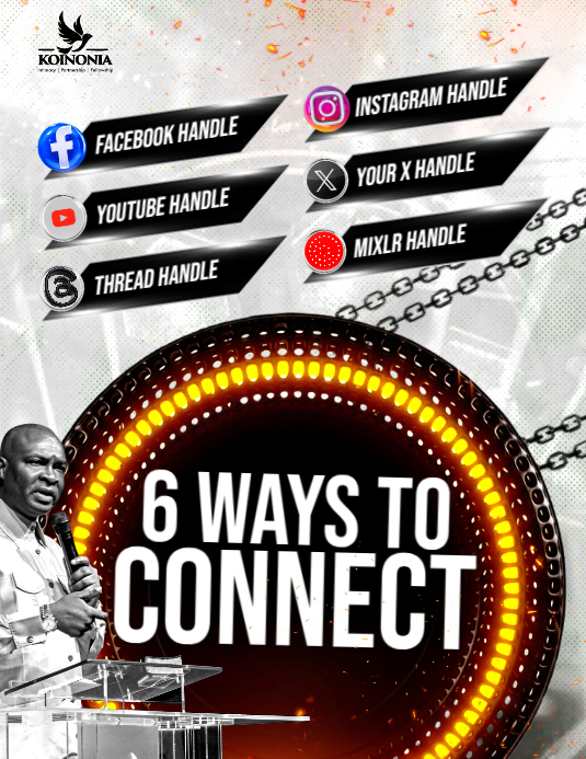 Plantilla de 6 Ways to Connect | PosterMyWall