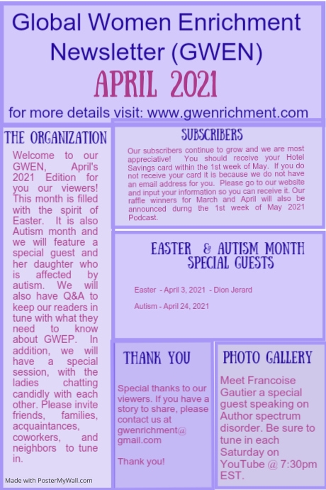 Copy of Copy of Copy of Copy of Monthly Newsletter Purple Floral ...