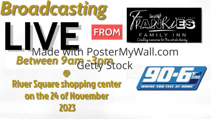 White Youtube Thumbnail Live Broadcast (2) | PosterMyWall