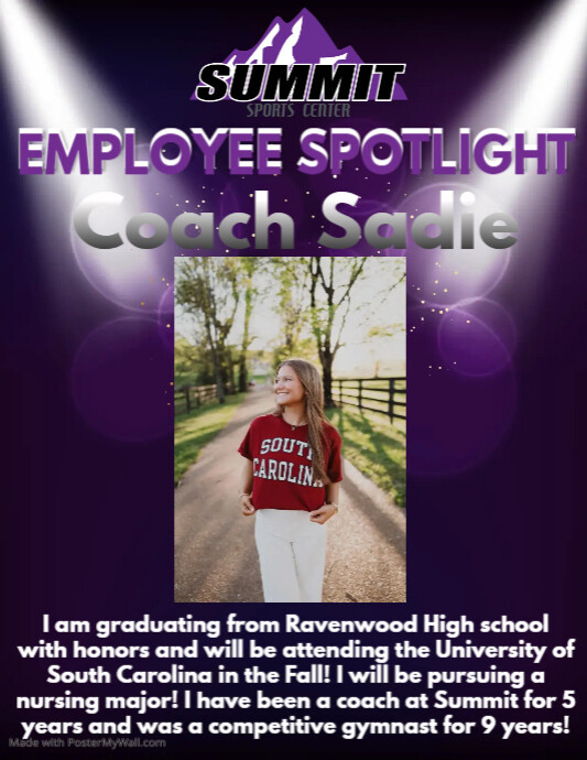Copy of Purple Employee Award Template | PosterMyWall