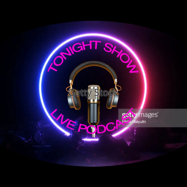 Dark Blue and Purple Neon Podcast | PosterMyWall