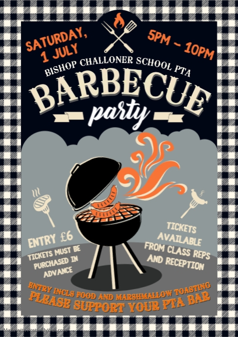 BARBECUE POSTER BW | PosterMyWall