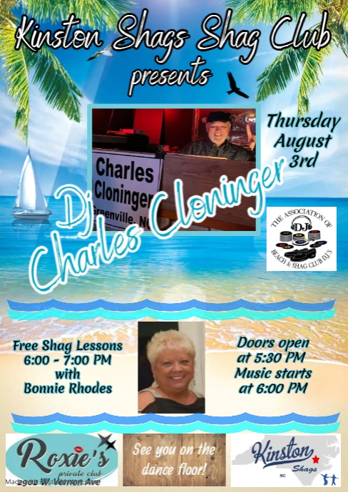 2023-08-03 Charles Cloninger | PosterMyWall