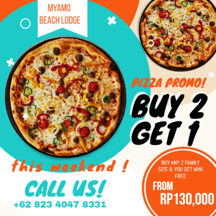 Copy of Pizza Promo Social Media Ad Template | PosterMyWall